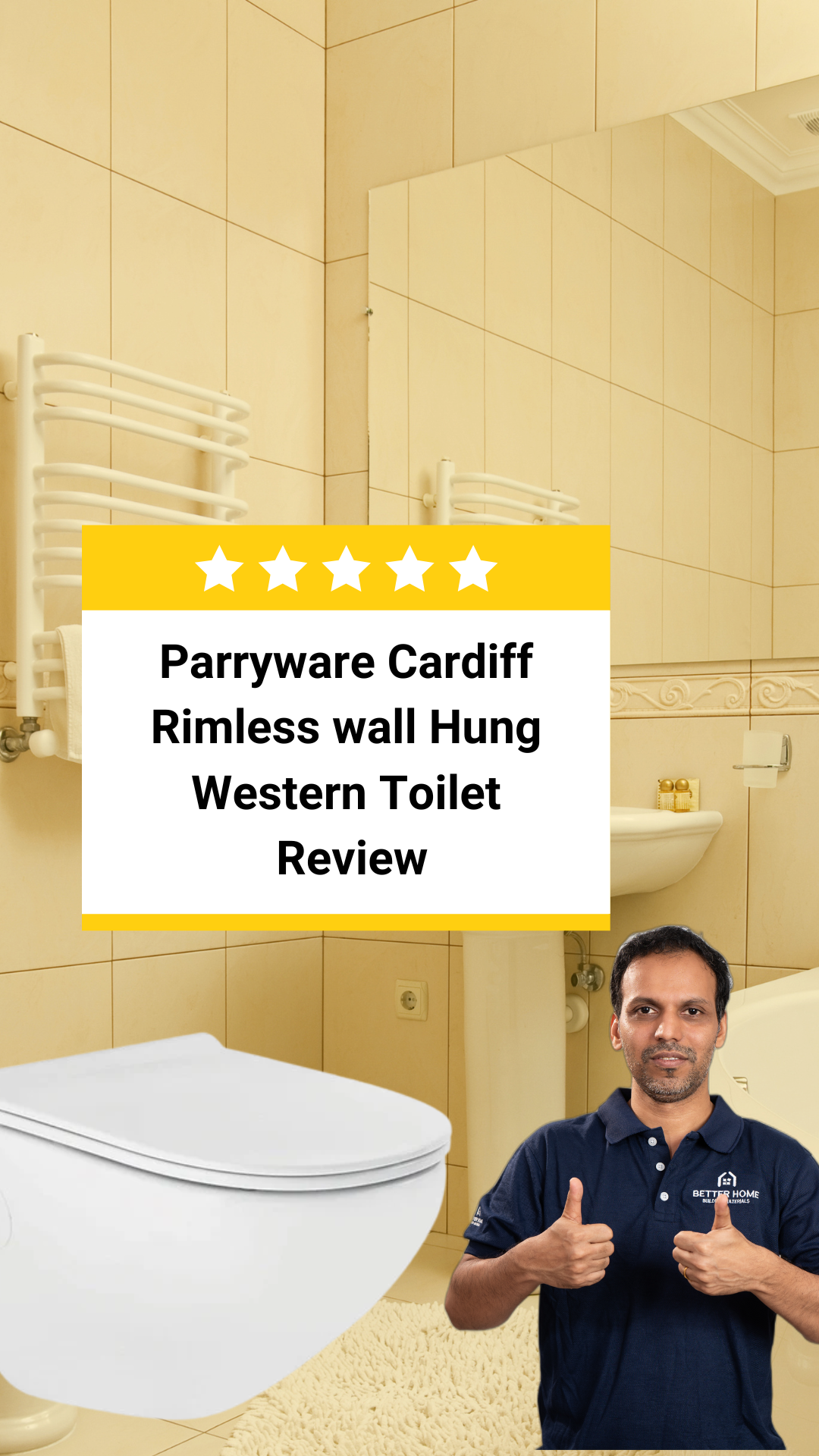 Parryware Cardiff Rimless Wall Hung Western Toilet C022K - Review ...